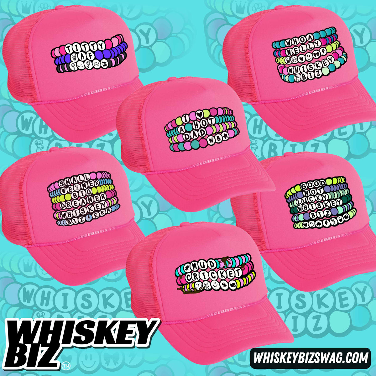 Whiskey Biz Bracelet Snapback Hat