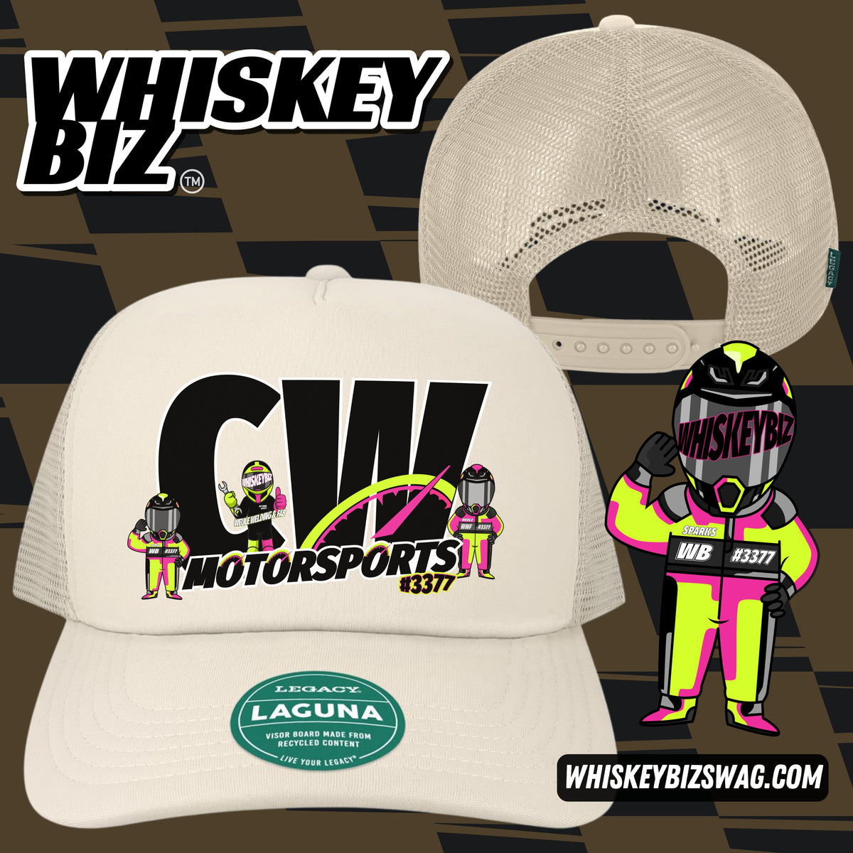 Whiskey Biz - CW Motorsports Racing Snapback