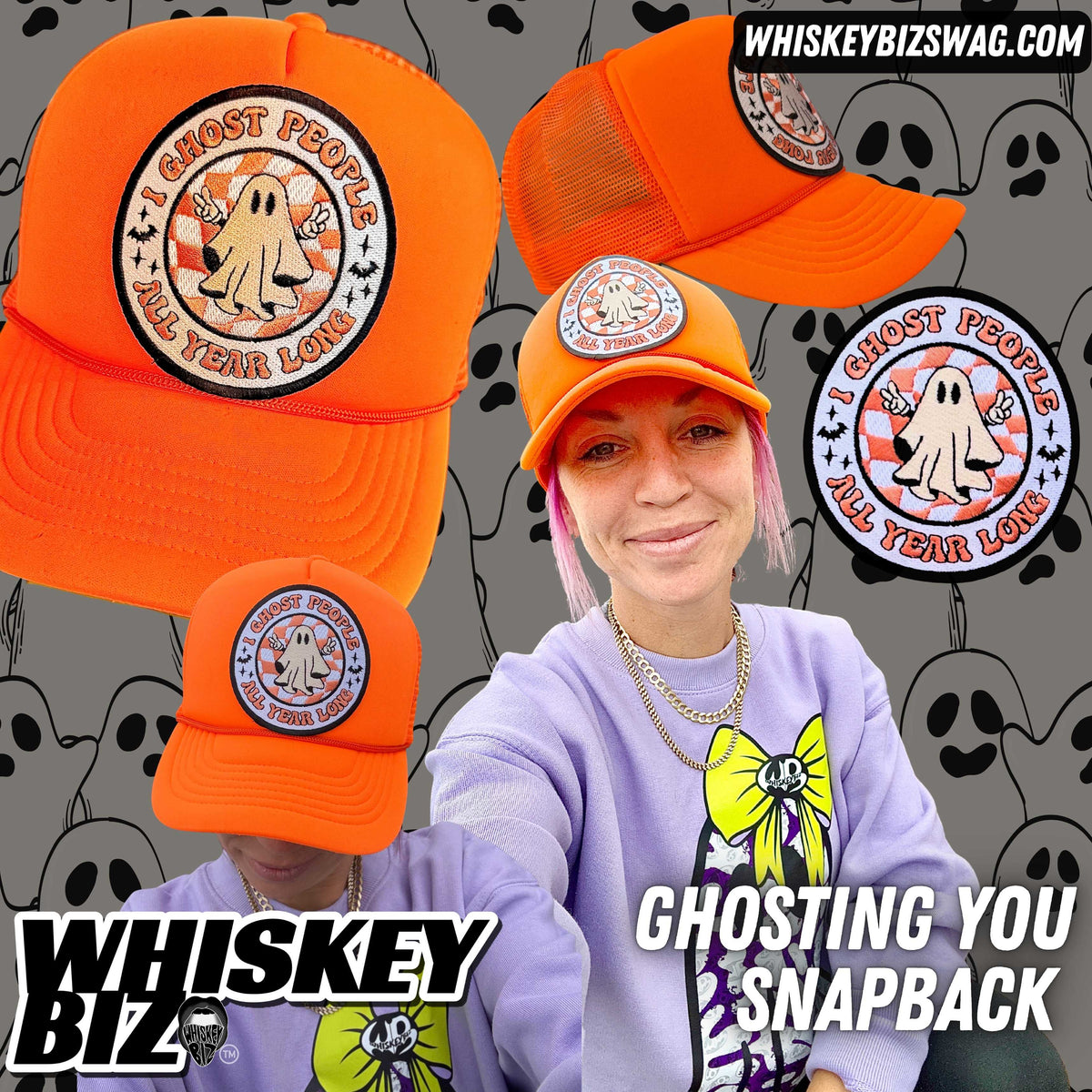 WHISKEY BIZ - Ghosting You - Snapback Trucker – Whiskey Biz