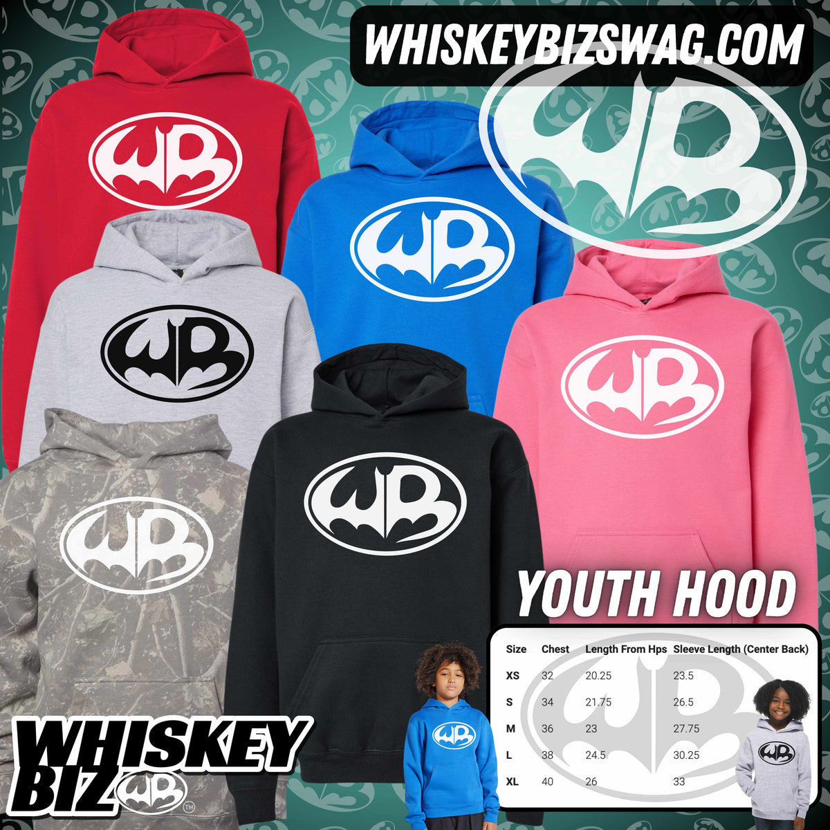 WHISKEY BIZ - YOUTH - WB BAT OVAL – Whiskey Biz