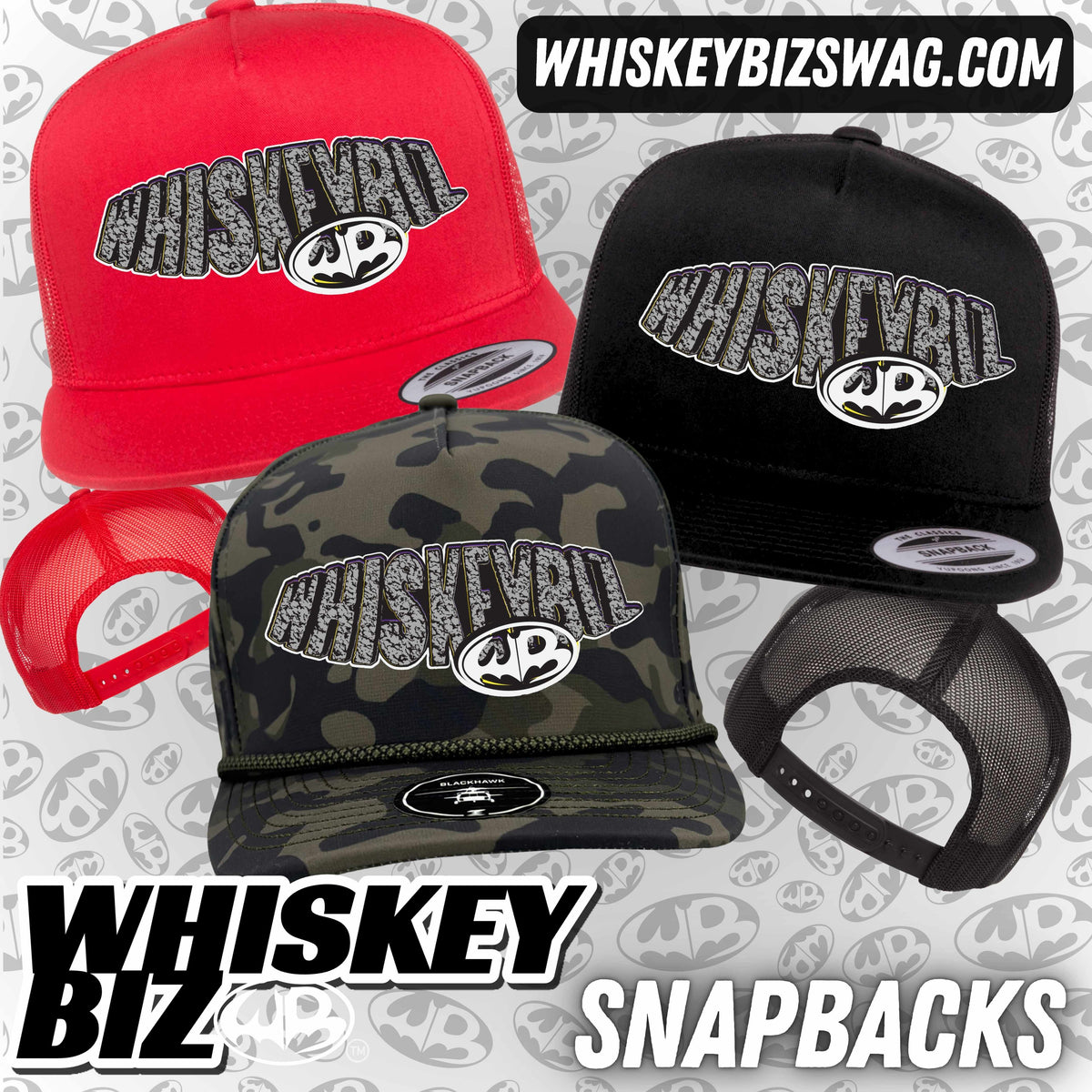 WHISKEYBIZ BM SNAPBACKS – Whiskey Biz