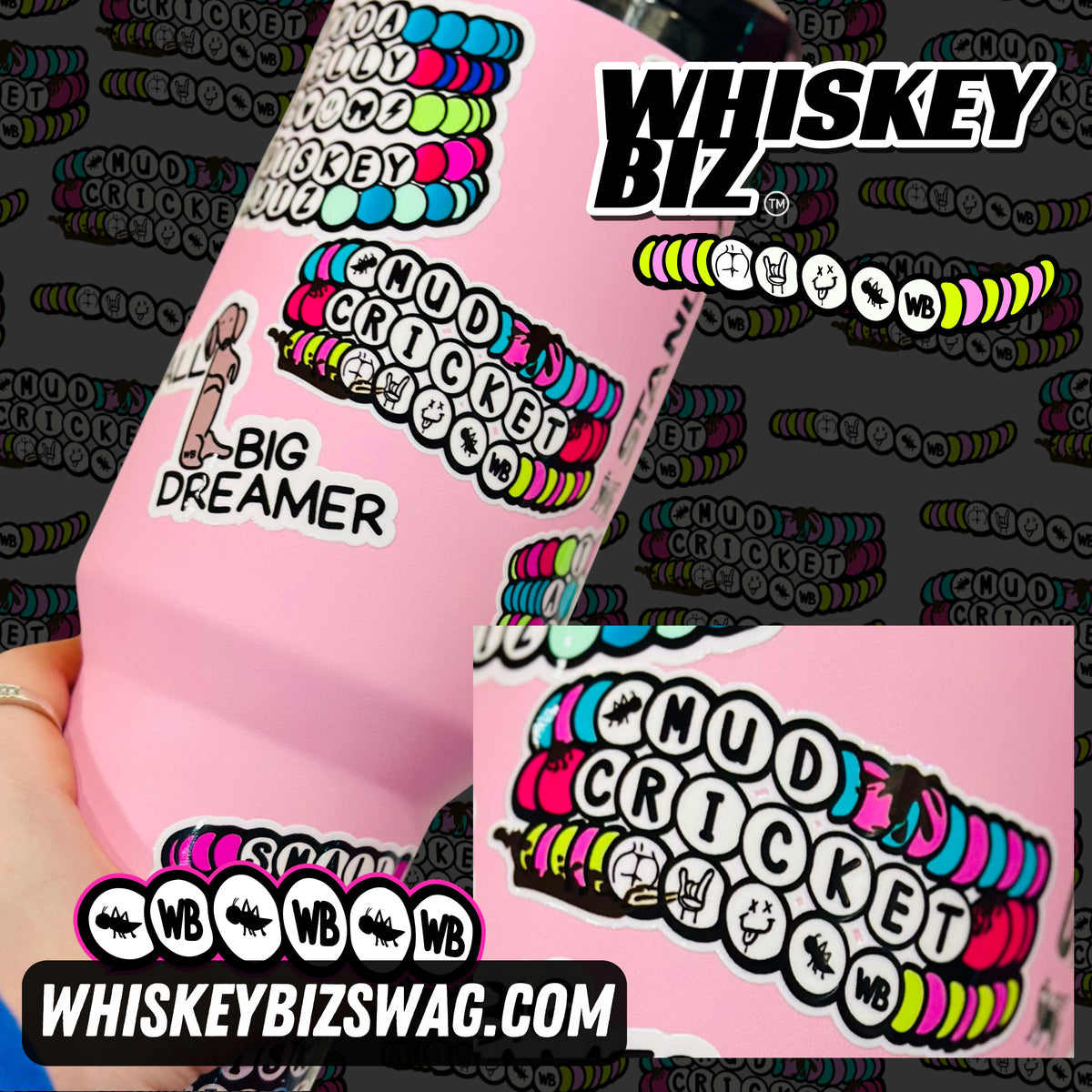 Whiskey Biz - Mud Cricket Bracelet Sticker