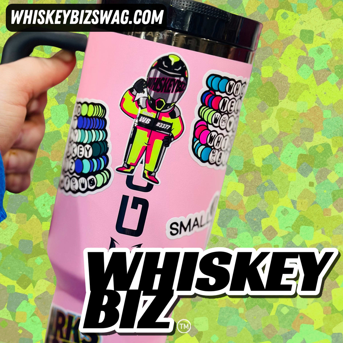 Whiskey Biz - Racer Guy #3377 - Sticker