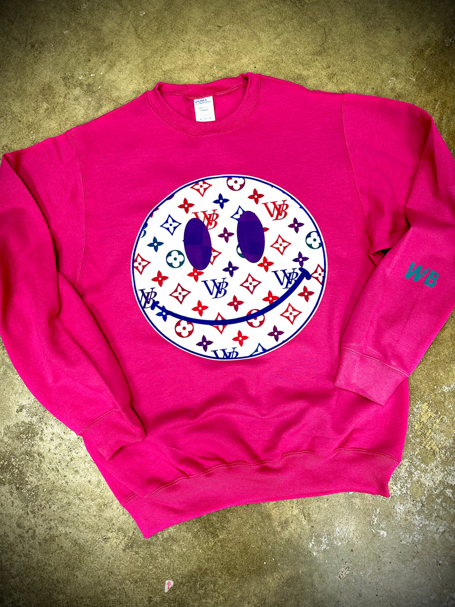 WB SMILE - Pink - SWEATSHIRT – Whiskey Biz